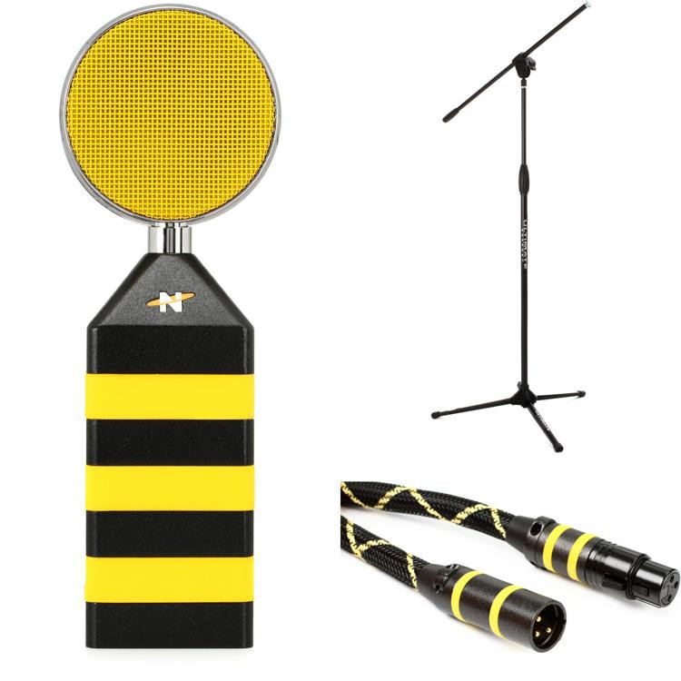 Neat Microphones King Bee Condenser Microphone with Stand and Cable ...