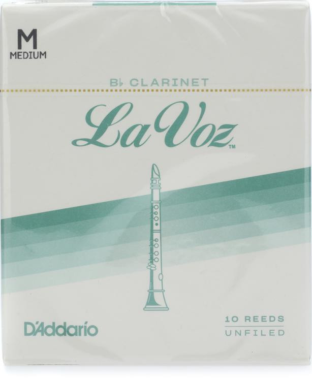 D'Addario RCC10MD La Voz Bb Clarinet Reed - Medium (10-pack) | Sweetwater