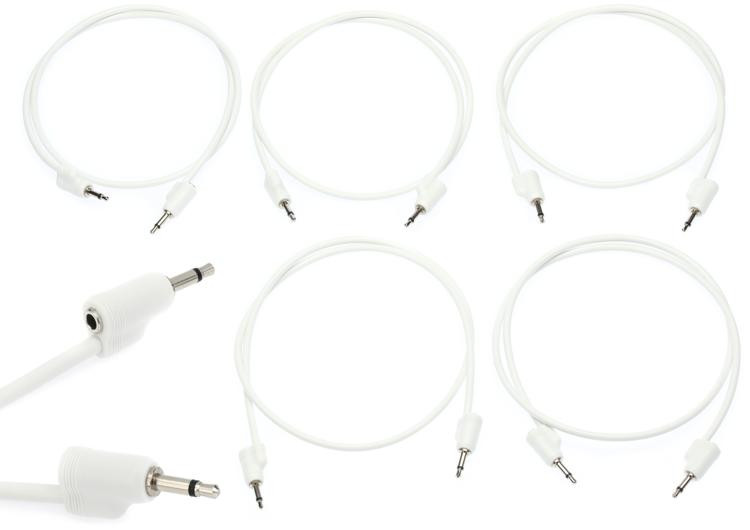 Tiptop Audio Stackcable Eurorack Patch Cable - 75cm, White (5-pack ...