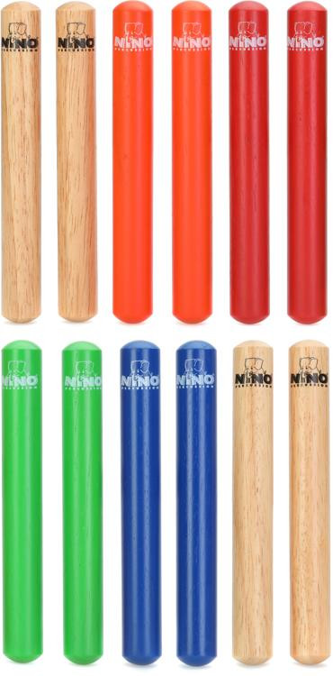 Nino Multi-colored Clave Pack - 6 pairs | Sweetwater