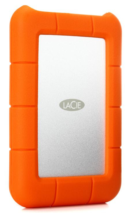 LaCie Rugged USB-C 5TB Portable Hard Drive | Sweetwater
