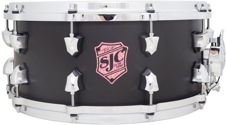SJC Custom Drums Tre Cool Signature Steel Snare Drum - 6.5 x 14 inch ...