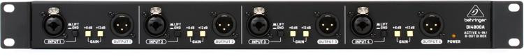 Behringer DI4800A Professional 4 Channel Active DI-Box Reviews | Sweetwater