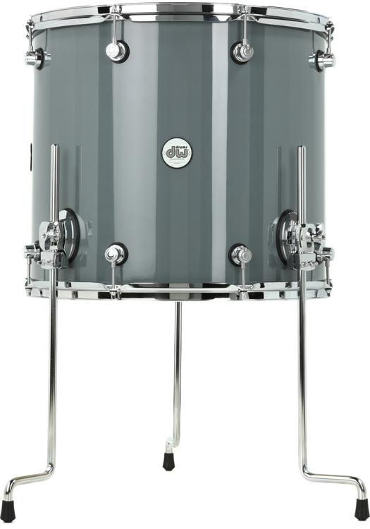 DW Design Series Floor Tom - 16-inch x 18-inch, Steel Grey | Sweetwater