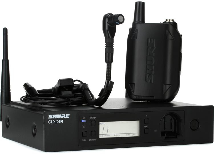 Shure GLXD14R/B98 Digital Wireless Instrument Microphone System | Sweetwater