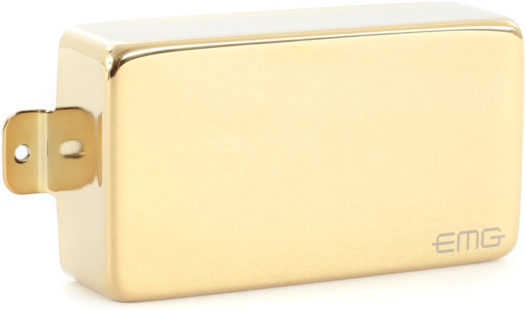 EMG 60 MetalWorks Active Ceramic Neck Humbucker Guitar Pickup - Gold ...