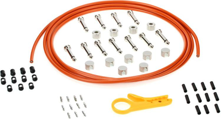 Lava Cable Mini ELC Soldered Pedalboard Cable Kit - 10 foot - Orange ...
