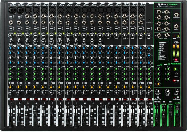 Mackie ProFX22v3 22-channel Mixer with USB and Effects Reviews | Sweetwater