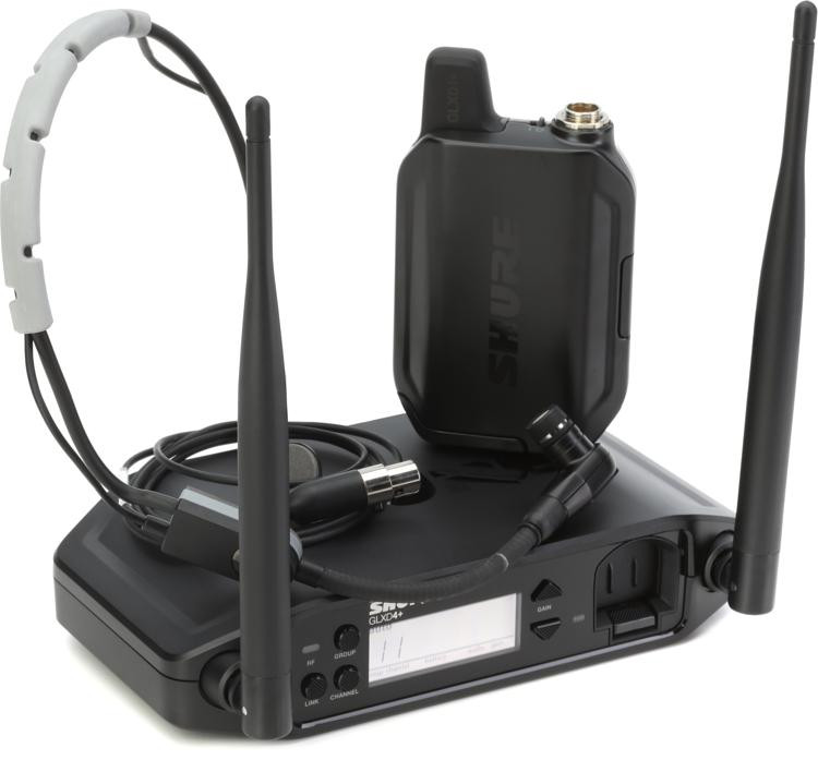 Shure GLXD14+ Digital Wireless Headset System with SM35 Microphone | Sweetwater