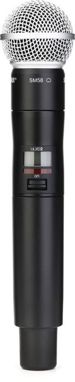 Shure ULXD2/SM58 Wireless Handheld Microphone Transmitter - G50 Band | Sweetwater
