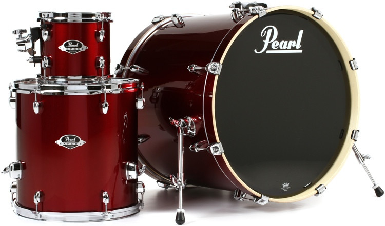 Pearl Export EXX 3-piece Add-on Kit with Hardware - Wine Red | Sweetwater