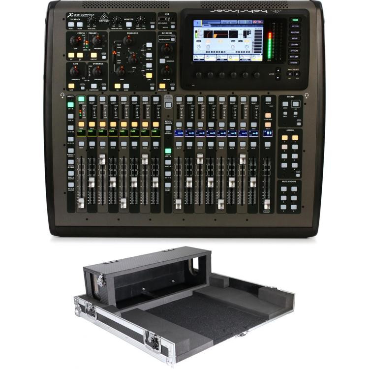 Behringer X32 Compact 40-channel Digital Mixer and Flight Case Bundle ...