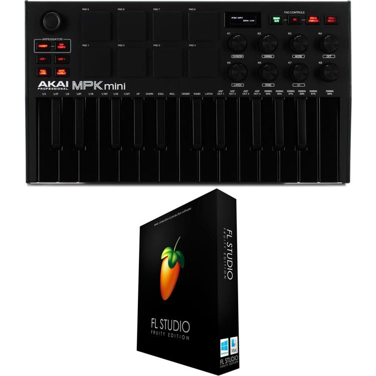 Akai Professional MPK Mini Mk3 And FL Studio 20 Fruity Edition Limited ...