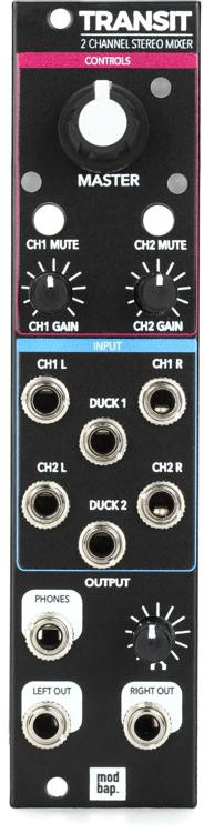 Modbap Modular Transit 2-channel Stereo Mixer Eurorack Module | Sweetwater