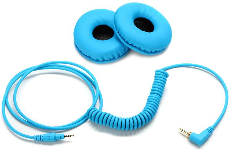 Pioneer DJ HC-CP08 Accessory Pack CUE1 Ear Pads & Cable - Blue | Sweetwater