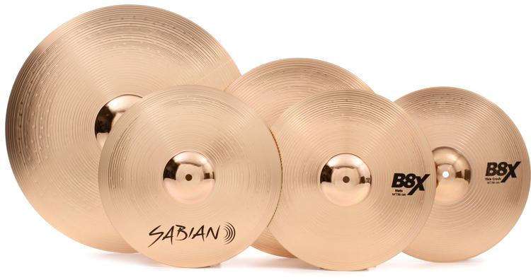 Sabian B8X Performance Cymbal Set - 14/16/20 inch - with Free 14 inch ...
