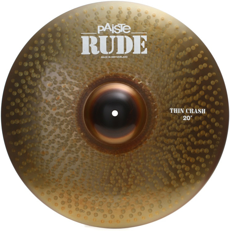 Paiste 20 inch RUDE Thin Crash Cymbal | Sweetwater