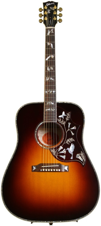 Gibson Acoustic Hummingbird Custom Quilt 2013 | Sweetwater