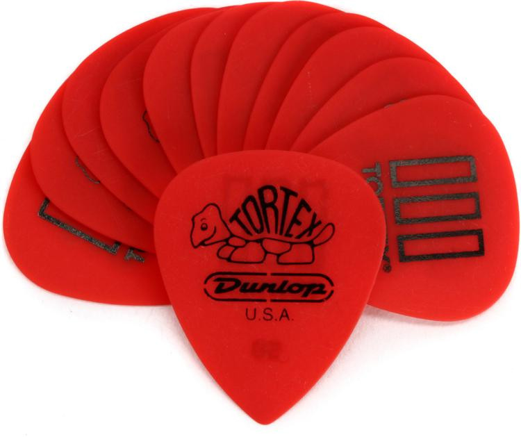 Dunlop Tortex TIII Guitar Picks - .50mm Red (12-pack) | Sweetwater