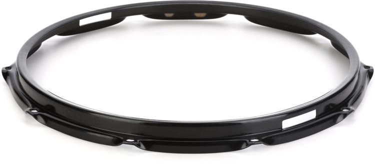 S Hoop 10-lug Snare Snare Side Hoop - 14" - Black Finish | Sweetwater