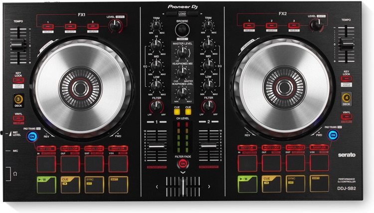 Pioneer DJ DDJ-SB2 2-deck Serato DJ Lite Controller | Sweetwater