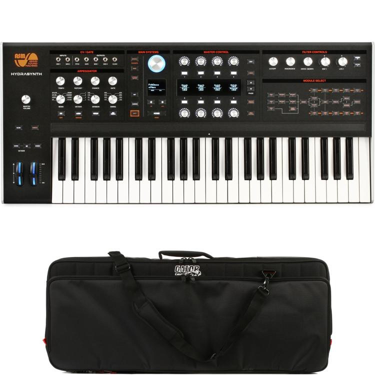 ASM Hydrasynth 49-key 8-voice Polyphonic Wave Morphing Synthesizer with Gig Bag | Sweetwater