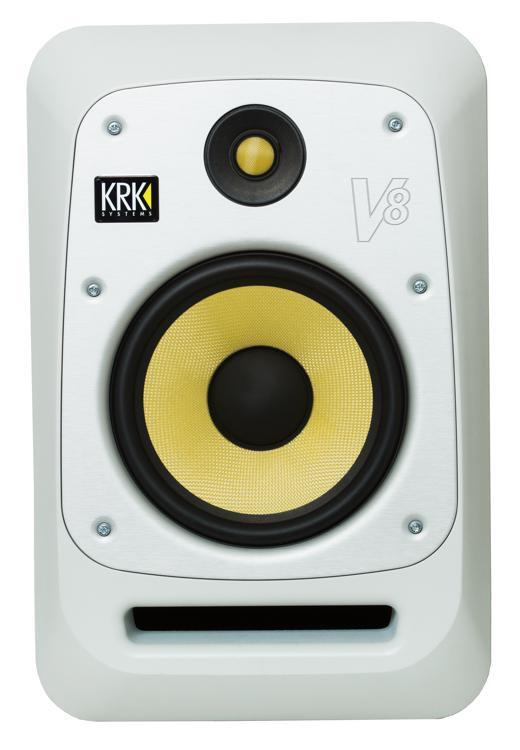 KRK V8 S4 WN 8" Powered Studio Monitor - White | Sweetwater