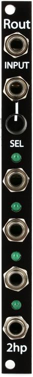 2HP Rout Eurorack Gate Switch Module - Black | Sweetwater
