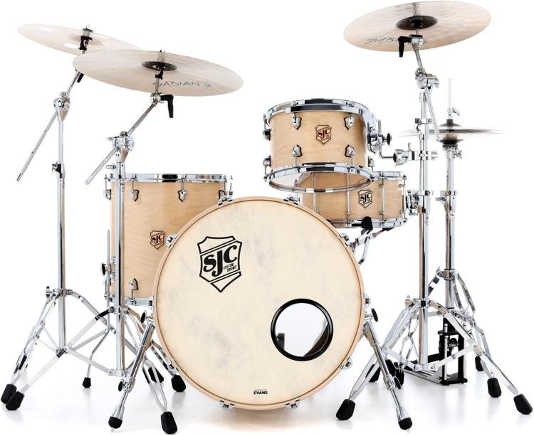 SJC Custom Drums Tour Series 3-piece Shell Pack - Natural | Sweetwater