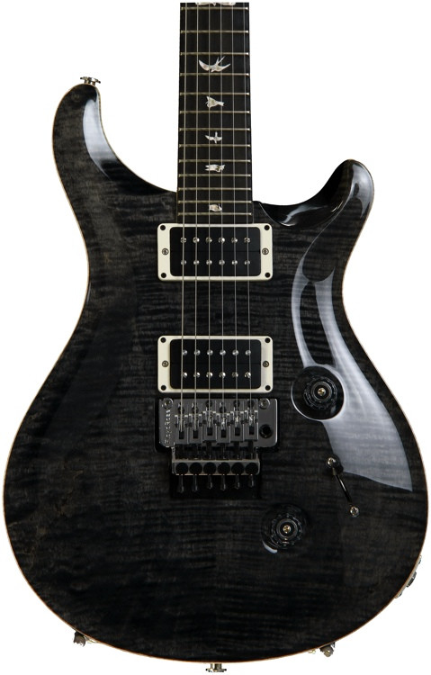 PRS Custom 24 w/Floyd Rose and Figured Top - Grey Black | Sweetwater
