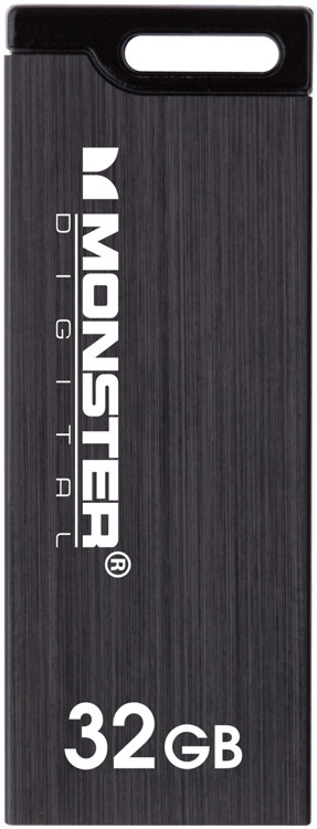 Monster Digital USB 3.0 SuperSpeed Colors Drive - 32GB, Black | Sweetwater
