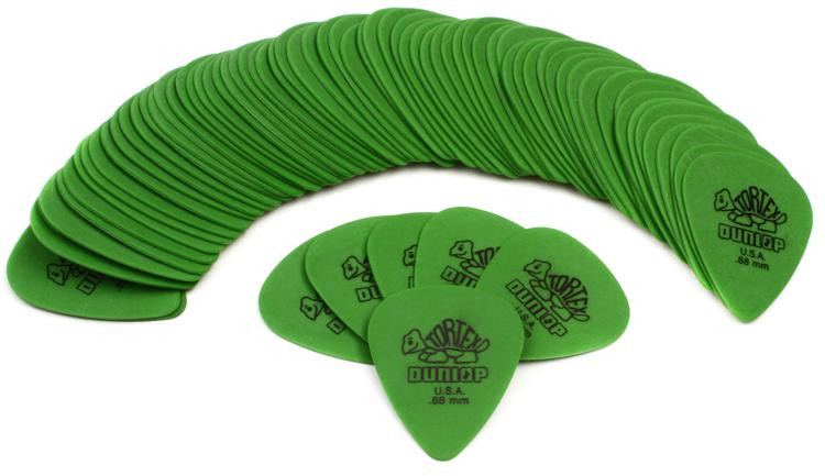 Dunlop Tortex Standard Guitar Picks - .88mm Green (72-pack) | Sweetwater