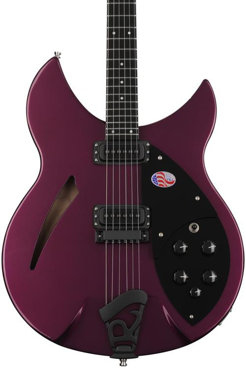 Rickenbacker 330 Thinline Semi-Hollow Electric Guitar - Midnight Purple ...