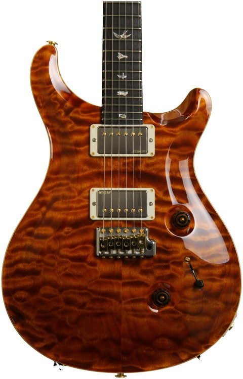 PRS Wood Library Custom 24 Quilt - Yellow Tiger, Thin Neck Carve ...
