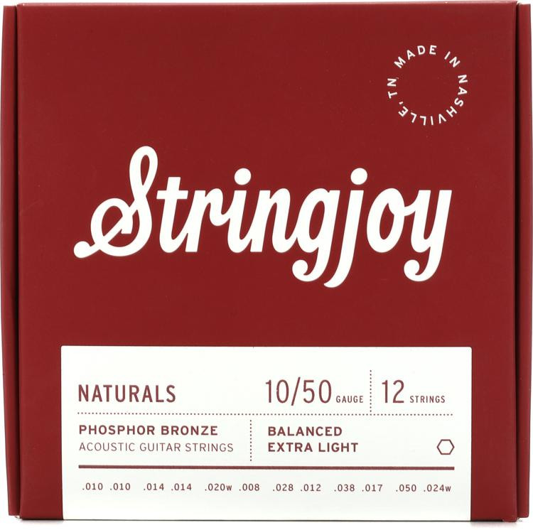 Stringjoy Naturals Phosphor Bronze 12-string Acoustic Guitar Strings ... Stringjoy Naturals Phosphor Bronze 12-string Acoustic Guitar Strings ...