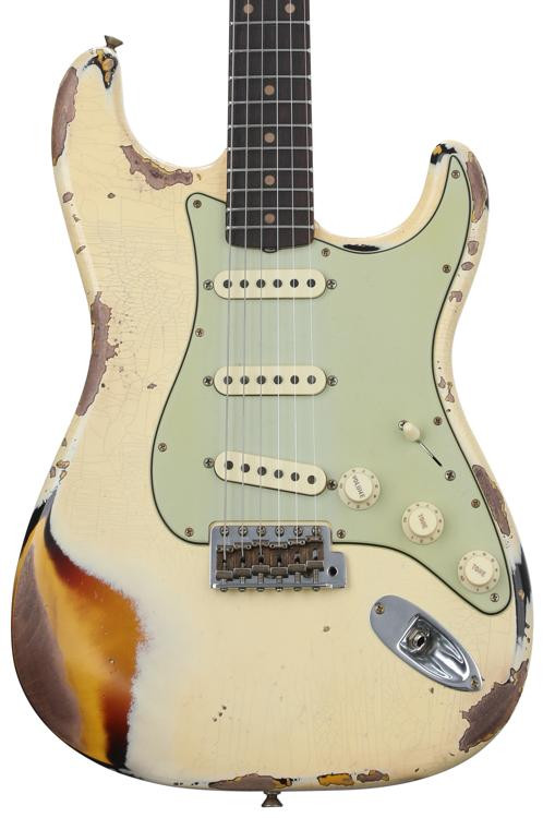 Fender Custom Shop '61 Stratocaster Heavy Relic - Aged Vintage White ...