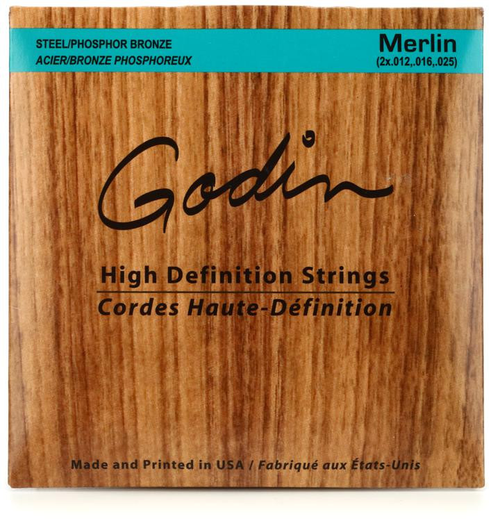 Seagull Guitars Merlin Strings - Steel/Phosphor Bronze Strings for M4 ...