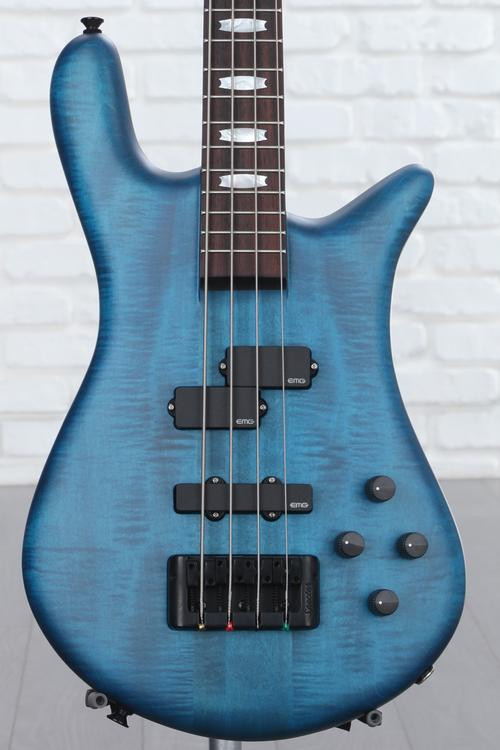 Spector Euro 4 LX Bass Guitar - Black & Blue | Sweetwater