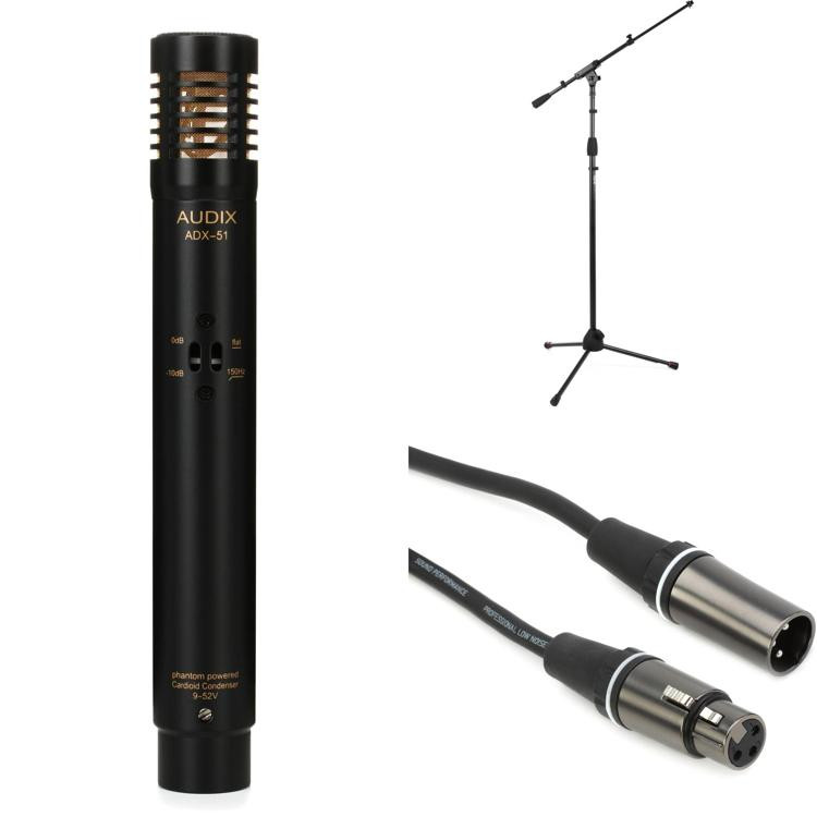 Audix ADX51 Small-diaphragm Condenser Microphone with Stand and Cable ...