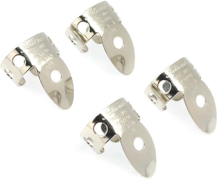 D'Addario NP2-04 National Nickel Finger Picks (4-pack) | Sweetwater