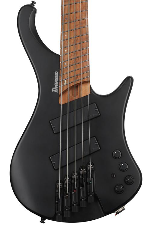 Ibanez Bass Workshop EHB1005MS Bass Guitar - Black Flat | Sweetwater