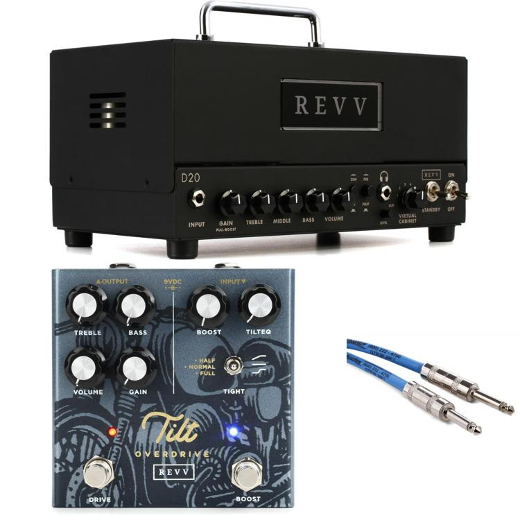 Revv D20 20/4-watt Tube Head with Shawn Tubbs Tilt Overdrive Pedal ...
