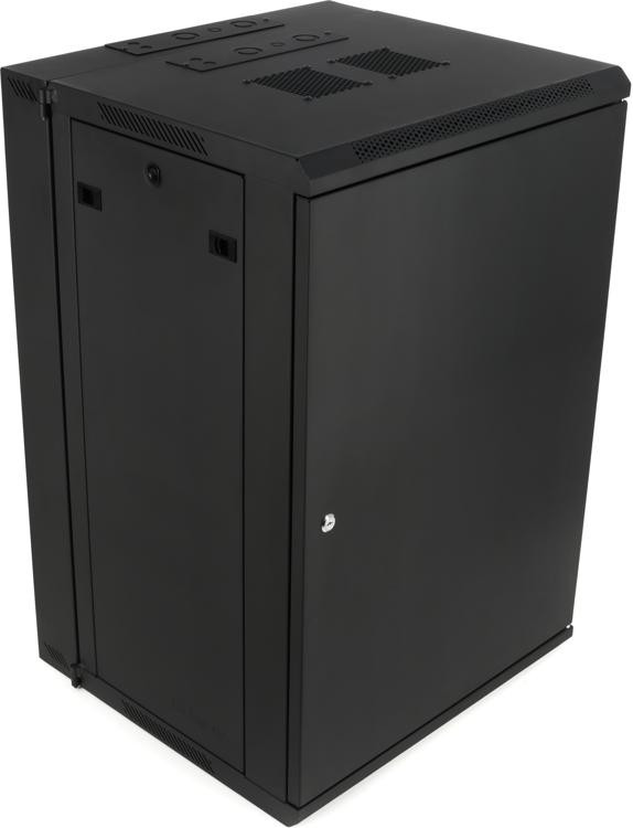 Gator GRW2018508 - 18U Hinged Wall Rack with Steel Door | Sweetwater