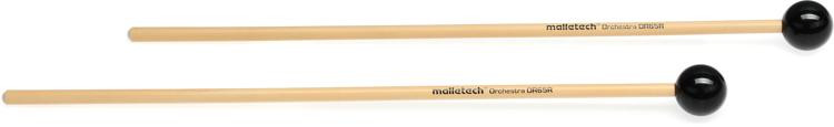 Malletech OR65R New Orchestral Series Glockenspiel Mallets - 1-inch Black Plastic | Sweetwater