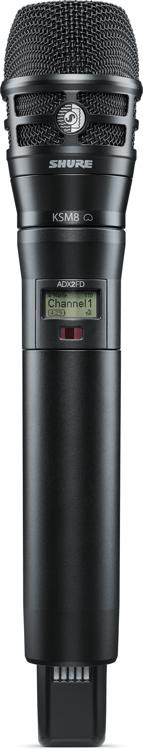 Shure ADX2FD/K8B Wireless Handheld Microphone Transmitter | Sweetwater