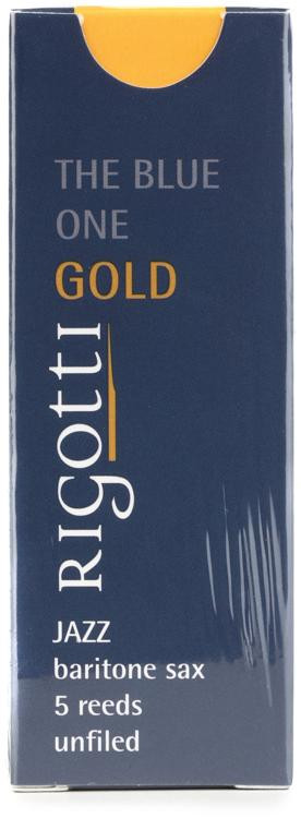 Rigotti RG5.JSB Gold Jazz Baritone Saxophone Reeds - 3 Strong (5-pack ...