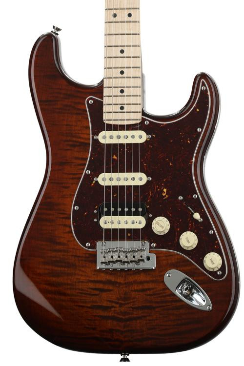 Fender Rarities Flame Maple Top Stratocaster - Golden Brown | Sweetwater