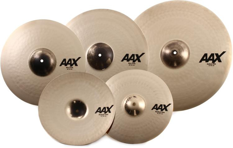 Sabian AAX Promotional Cymbal Set -14/16/21 inch - with Free 18 inch Thin Crash | Sweetwater