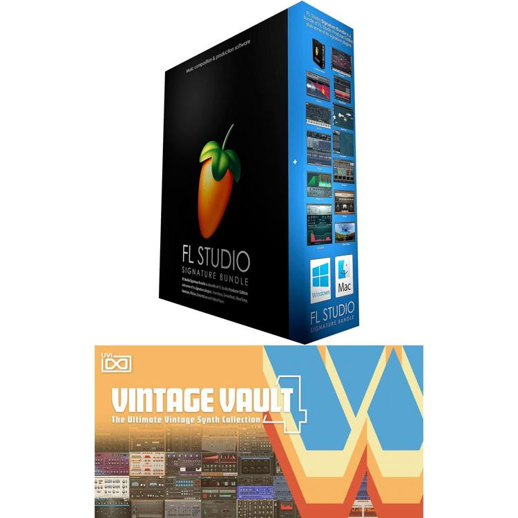 UVI FL Studio 20 Signature Edition and UVI Vintage Vault 4 Collection Bundle | Sweetwater