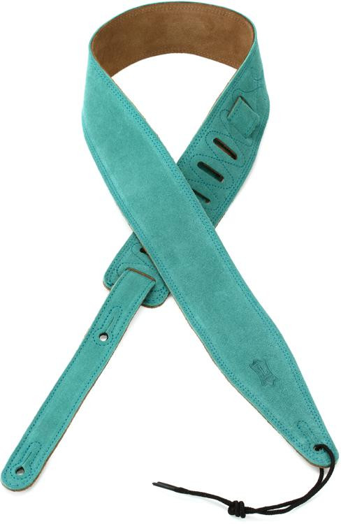 Levy's MS317AUR Suede Guitar Strap - Seam Foam | Sweetwater